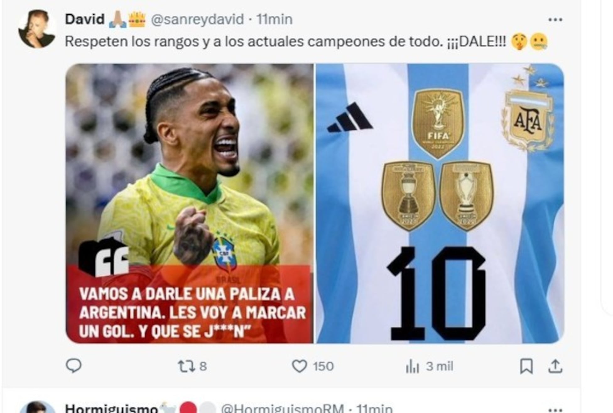 Los memes no tienen piedad con Raphinha tras el Superclásico - AS.com
