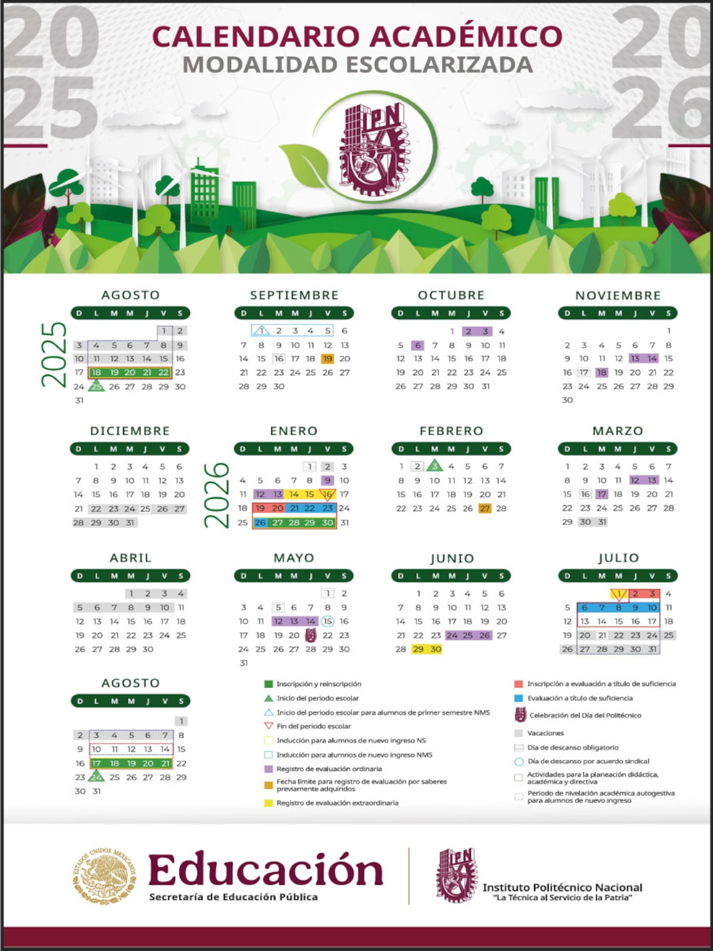 Calendario escolar IPN: fechas, vacaciones y días festivos del ciclo ...