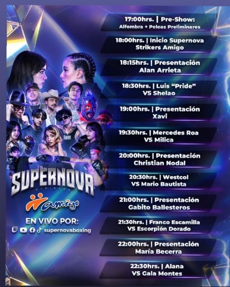 Supernova Strikers: estos son los horarios de todas las peleas - AS México
