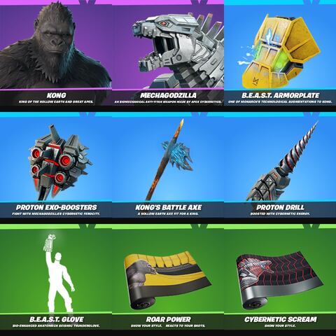 Godzilla, Kong and MechaGodzilla face off in Fortnite: How to get all ...