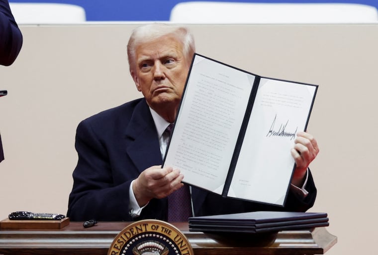 These are the executive orders signed by President Trump in front of ...