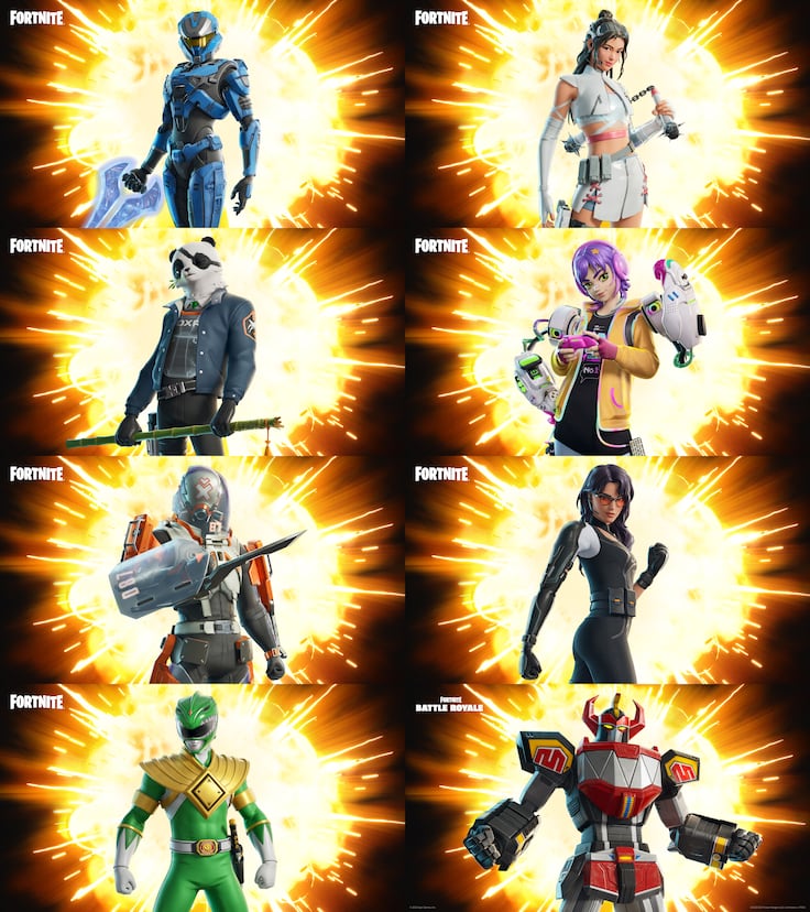 All the new outfits for the new Fortnite season: Power Rangers, Halo’s ...