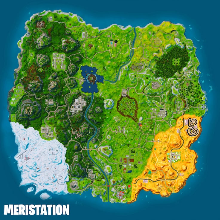 This is what the new Fortnite: OG map looks like and how it will change throughout the season ...
