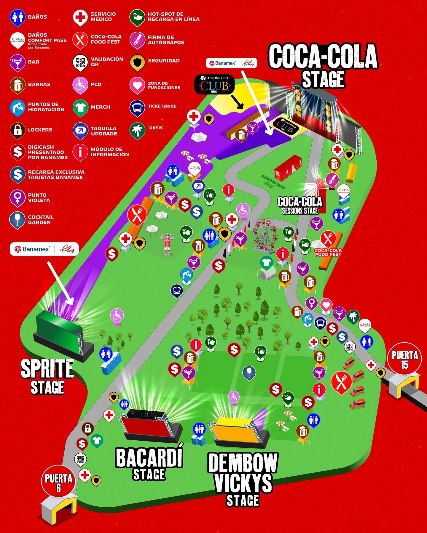 Flow Fest 2025: Mapa del festival, horarios y rutas para llegar - AS México