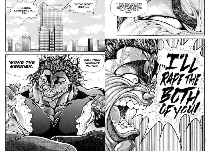 El manga más polémico del año: ‘Baki’ cruza todas las líneas con una escena de sexo entre Yujiro ...