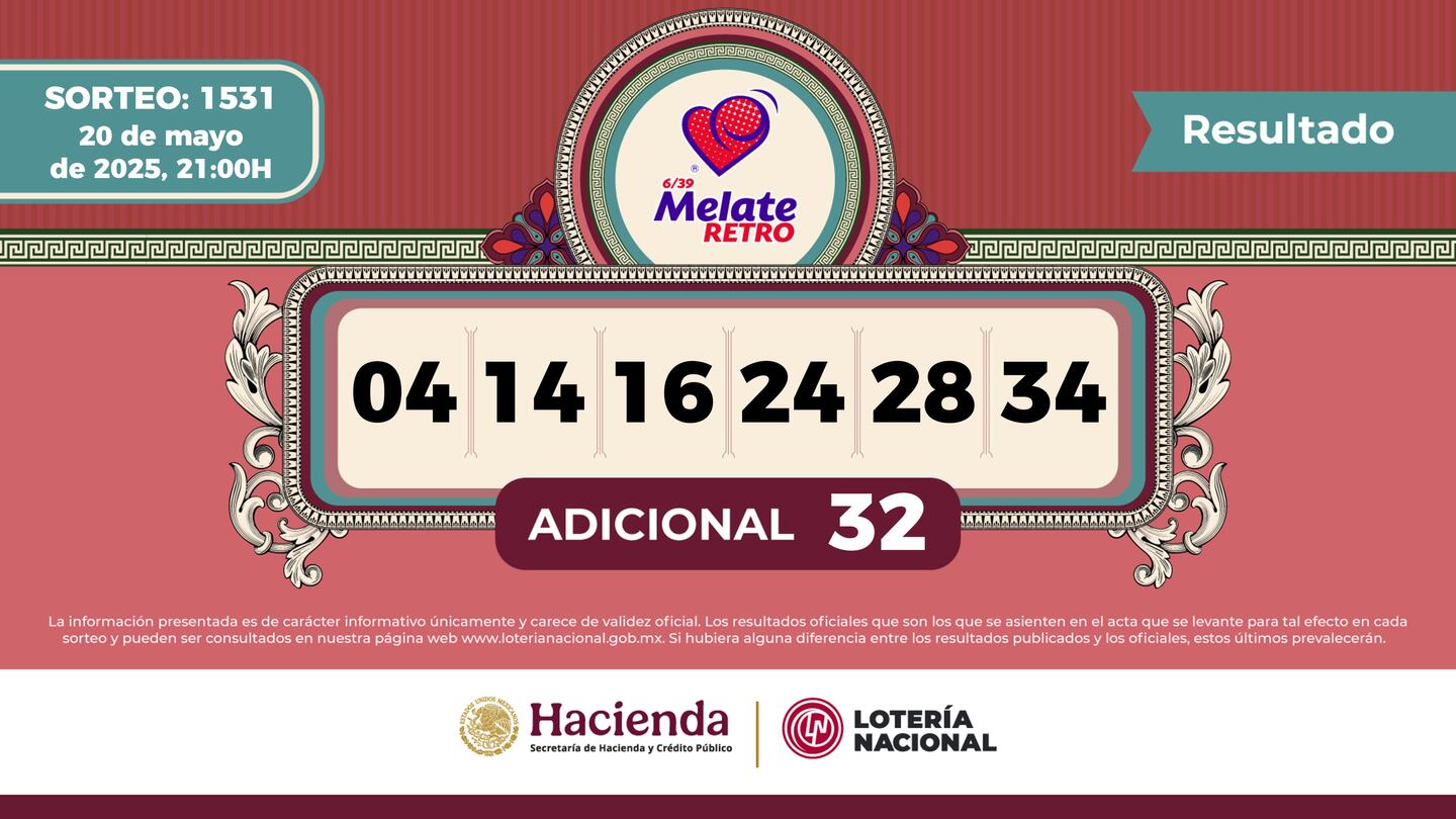 Resultados Melate Retro: números que cayeron hoy y premios del sorteo ...
