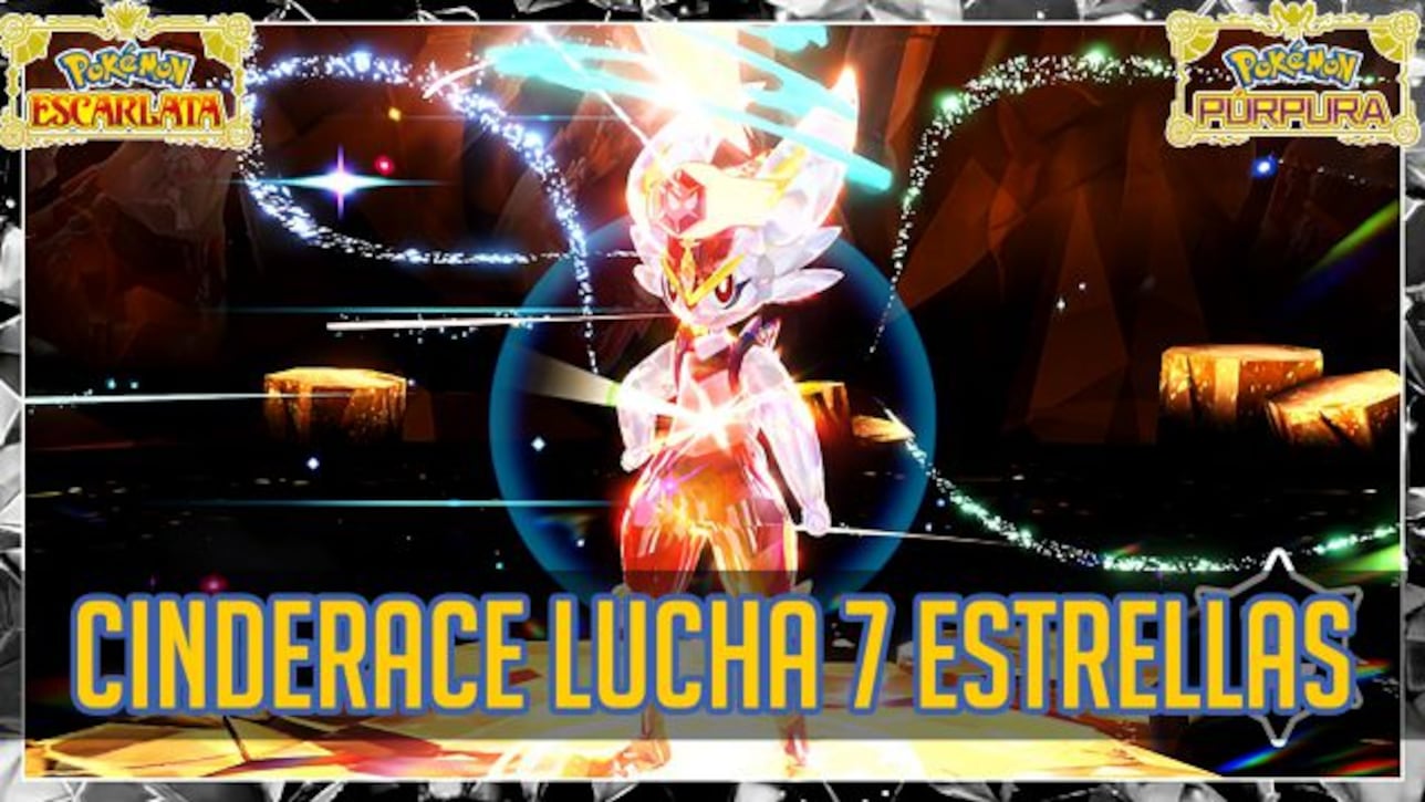 Cinderace Teratipo Lucha de 7 Estrellas en Pokémon Escarlata y Púrpura ...
