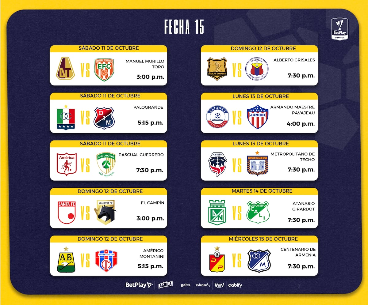Liga BetPlay II 2025: calendario completo, jornadas, formato y cuándo serán los clásicos del ...