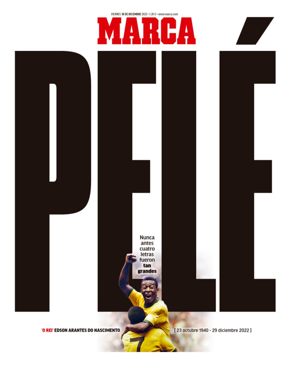 Tributes to Pelé on the front pages of the world - AS USA