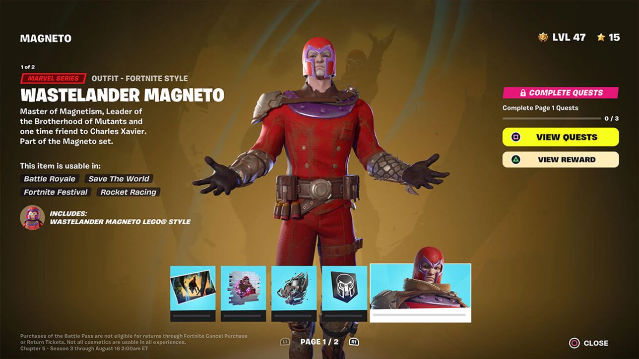 How to get Magneto’s X-Men outfit in Fortnite: Quests and Rewards Guide ...