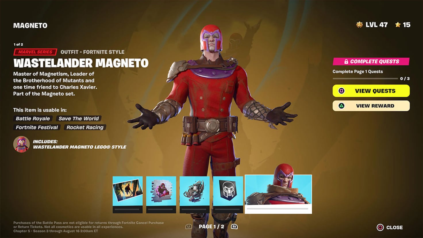 How to get Magneto’s X-Men outfit in Fortnite: Quests and Rewards Guide ...