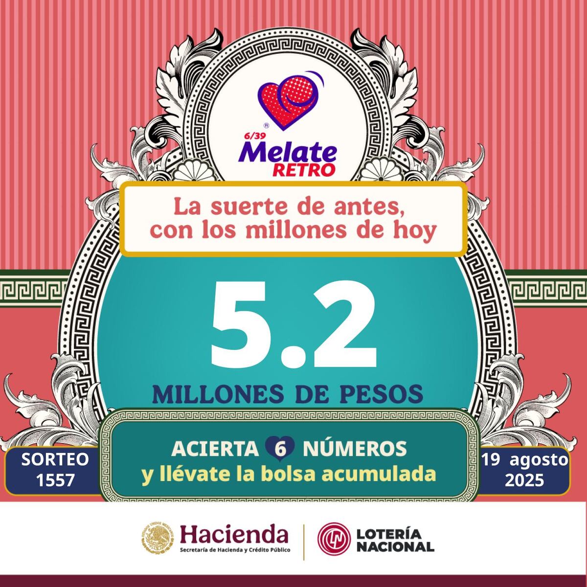 Resultados Melate Retro: números que cayeron hoy y premios del sorteo ...