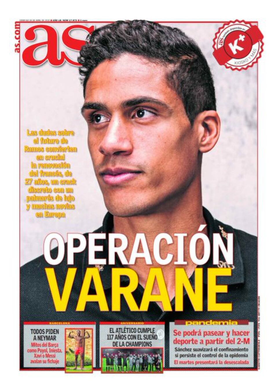 Las portadas de AS de abril - AS.com