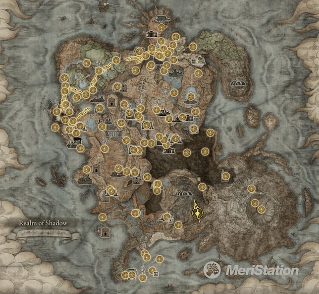 Shadow of the Erdtree Interactive Map: All Bosses, Weapons and Dungeons ...