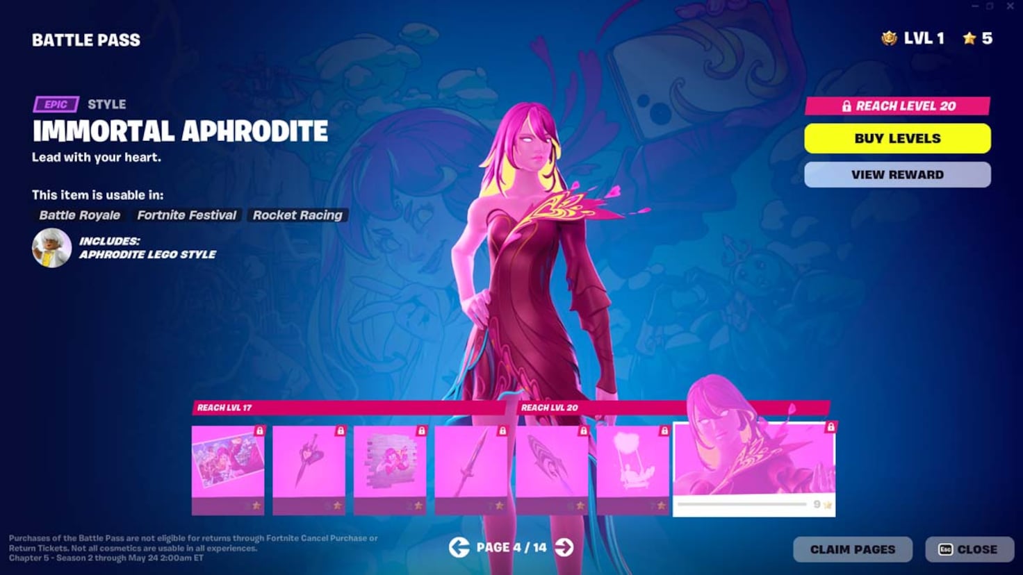 Fortnite Chapter 5 Season 2 Battle Pass: All Outfits and Rewards ...