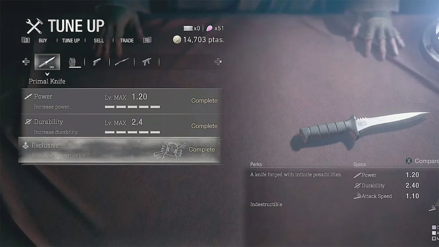 Resident Evil 4 remake: how to unlock the infinite knife - Meristation