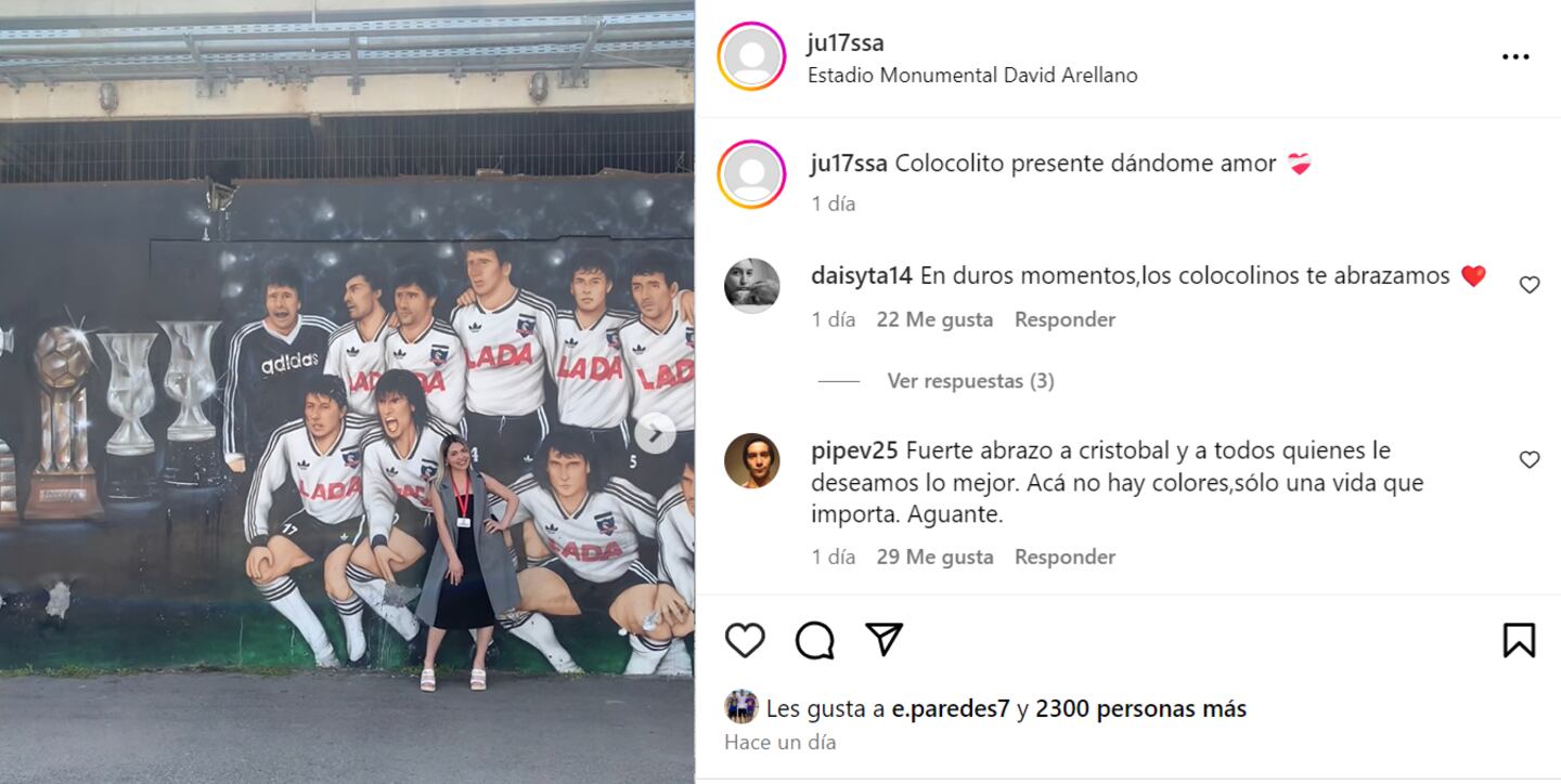 Invitación de Colo Colo: la emotiva visita de la hermana de Cristóbal ...