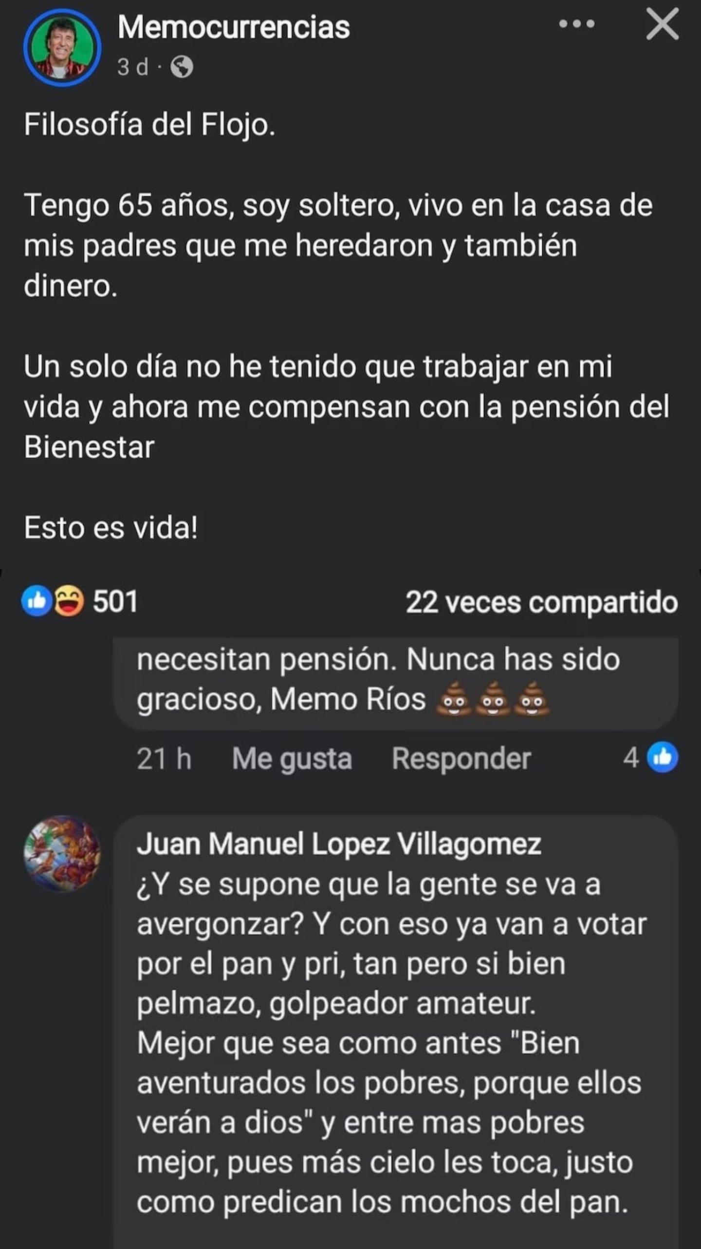 Lluvia de críticas a Memo Ríos por este desafortunado chiste sobre los ...