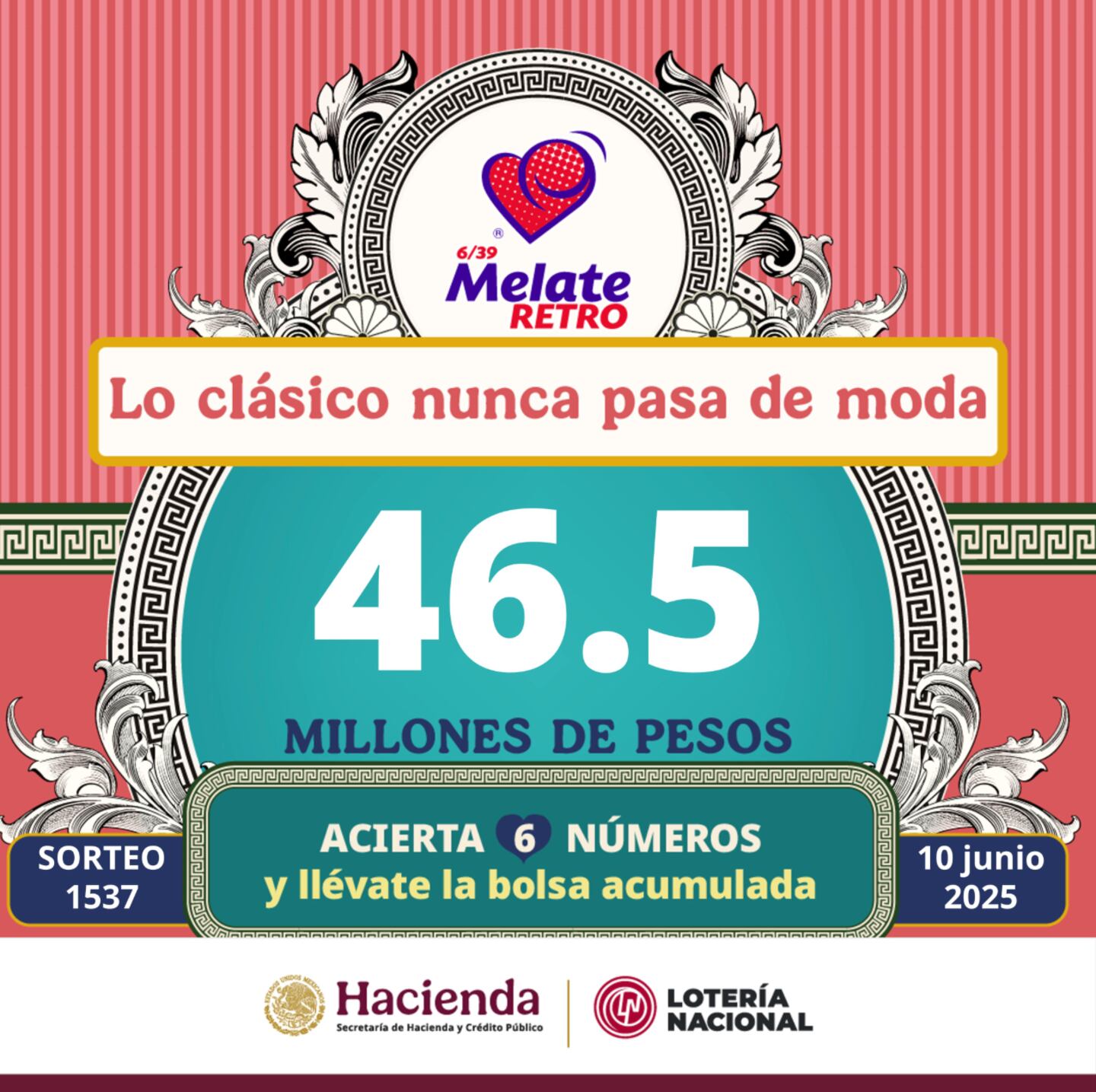 Resultados Melate Retro: números que cayeron hoy y premios del sorteo ...