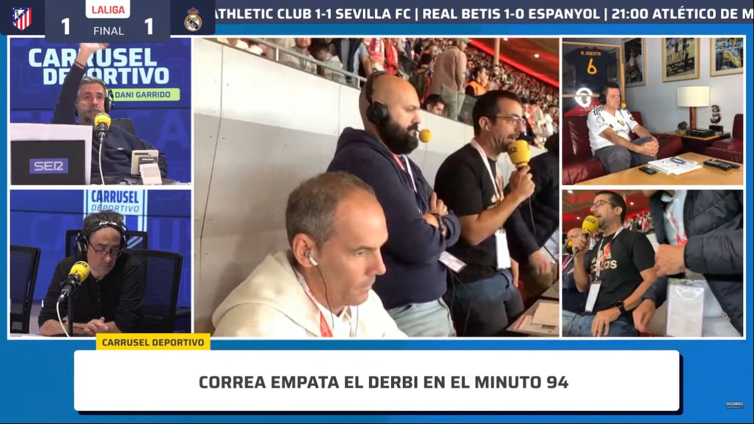 Los jugadores del Atleti se van al fondo tras el partido y Dani Garrido ... Los jugadores del Atleti se van al fondo tras el partido y Dani Garrido ...